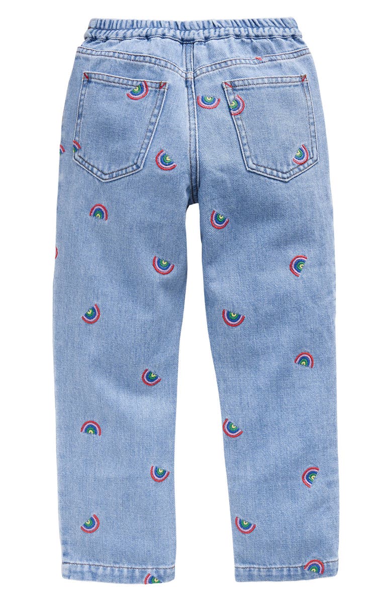 Mini Boden Kids' Embroidered Pull-On Jeans | Nordstromrack