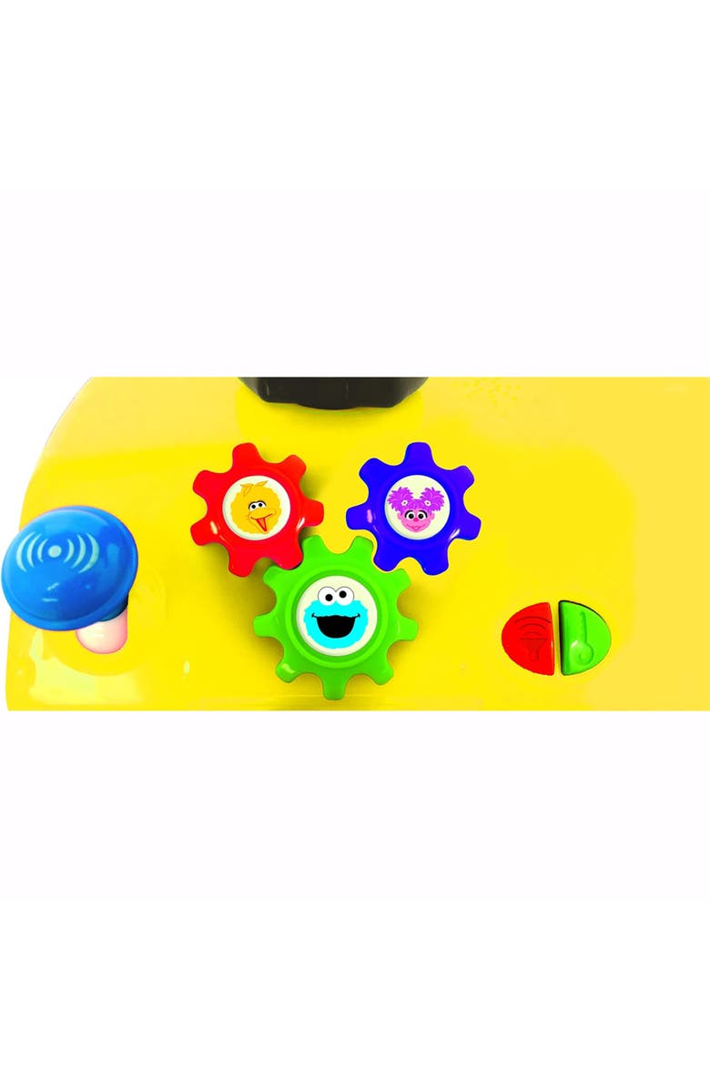 Kiddieland Sesame Street Elmo School Bus Light & Sound Activity Rideon ...