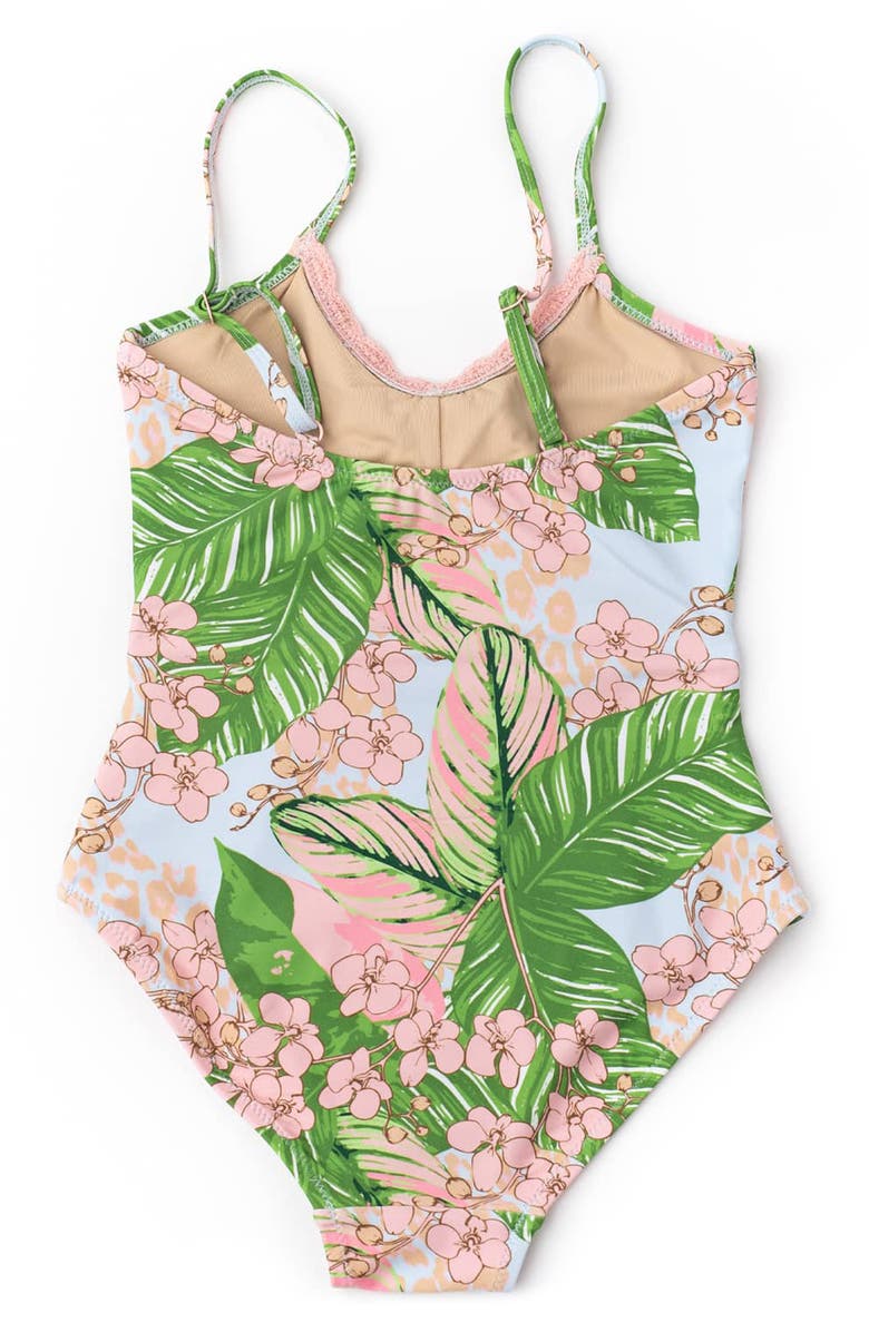 Shade Critters Kids' Monokini Shimmer Botanical One-Piece Swimsuit ...