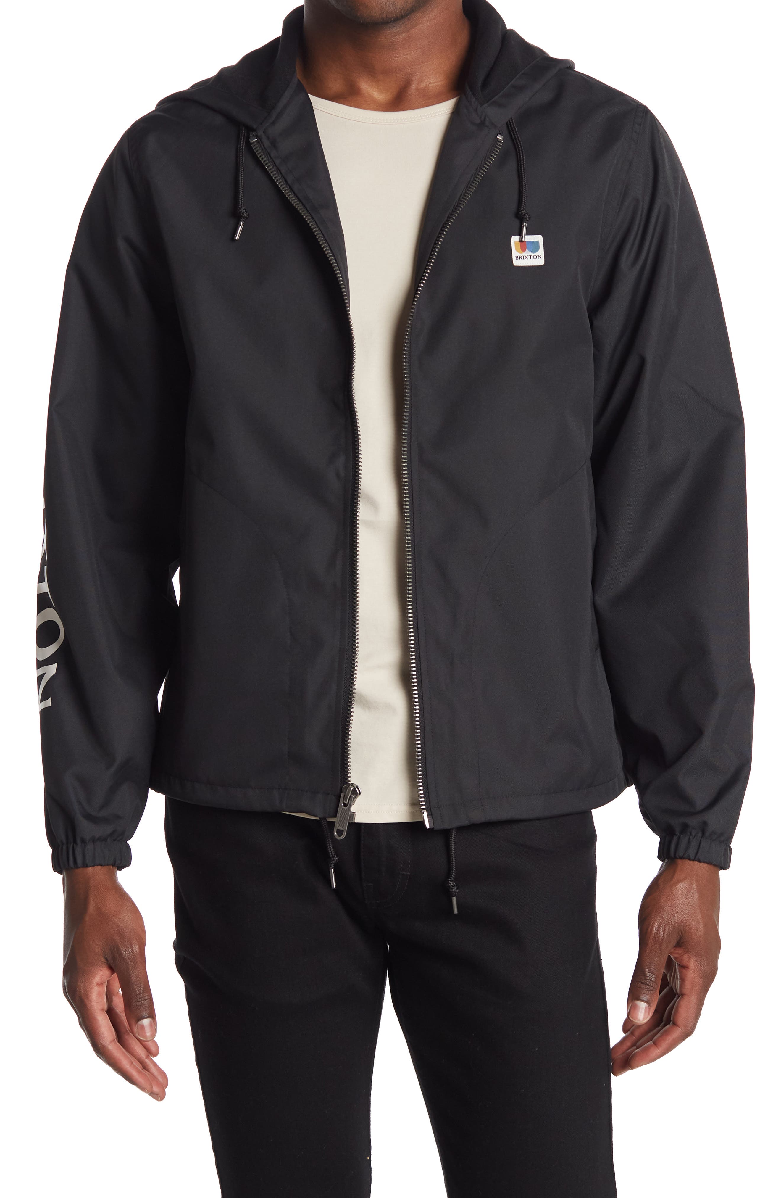 Brixton Clax Hooded Zip Front Jacket | Nordstromrack