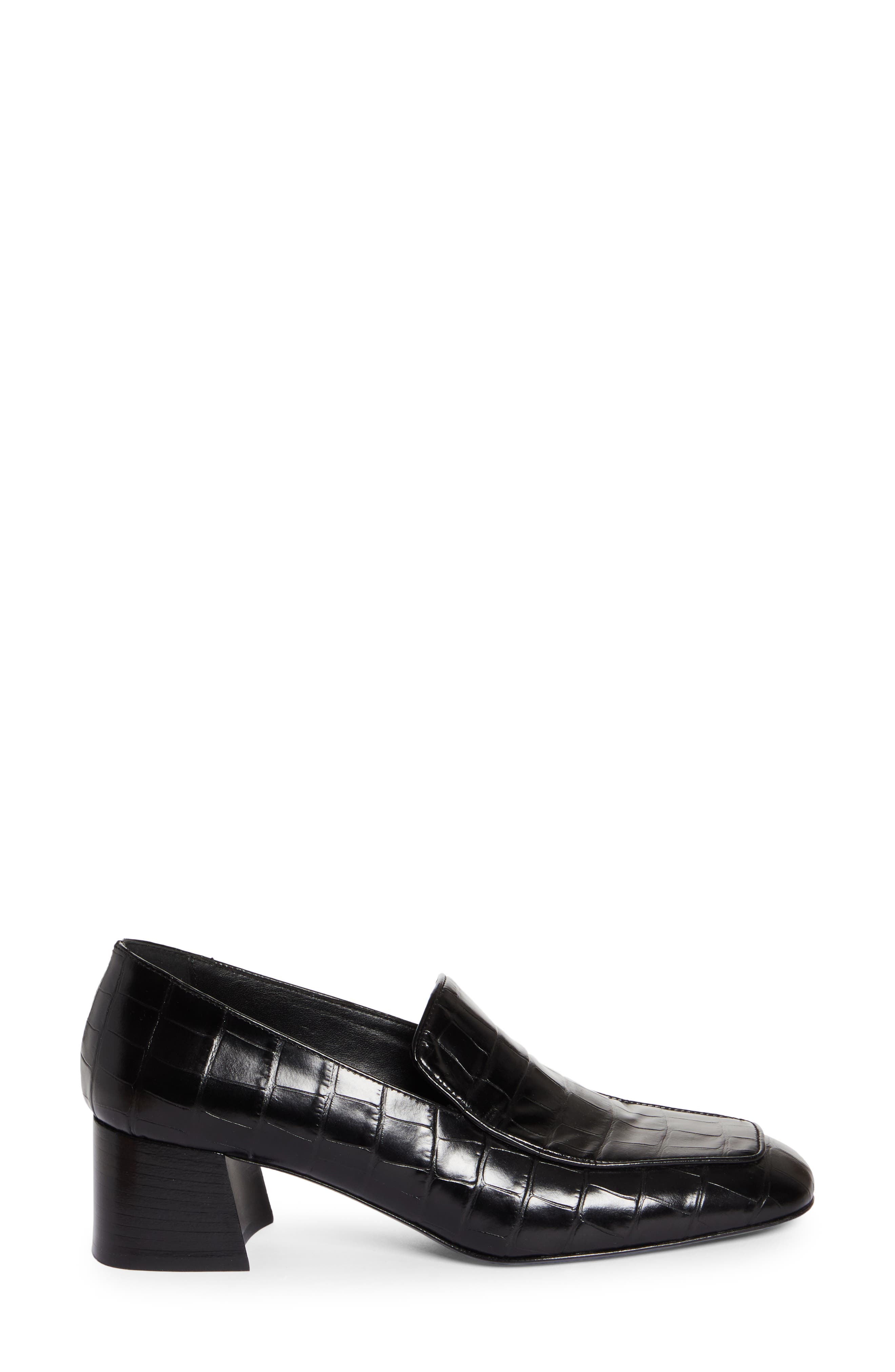 TOTEME The Block Heel Croc Embossed Loafer (Women) | Nordstromrack