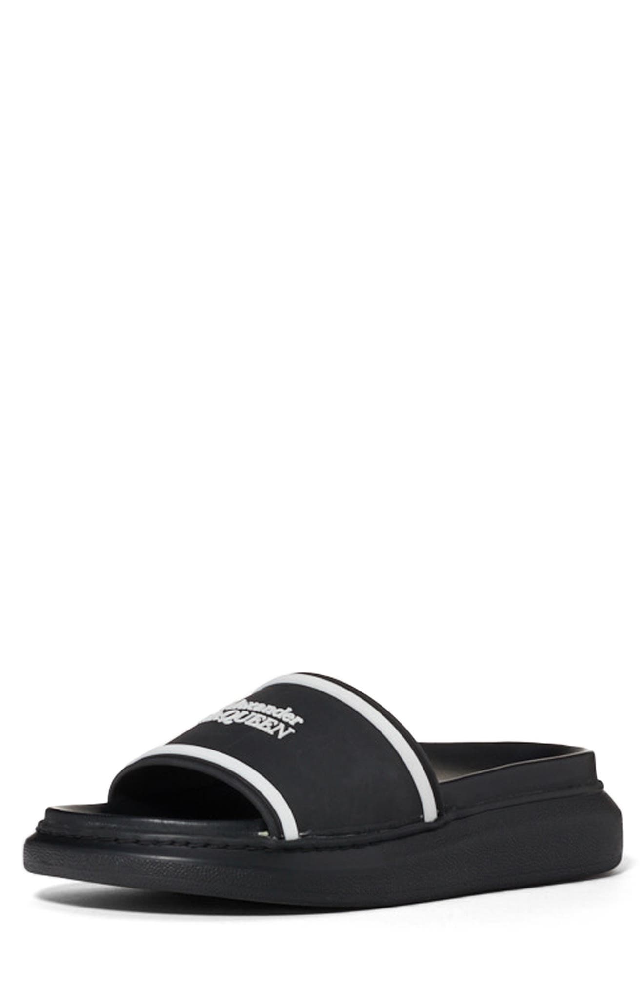McQueen Alexander McQueen Logo Slide Sandal (Men) | Nordstromrack