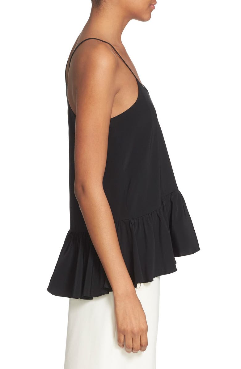 Tibi Peplum Hem Silk Camisole | Nordstromrack