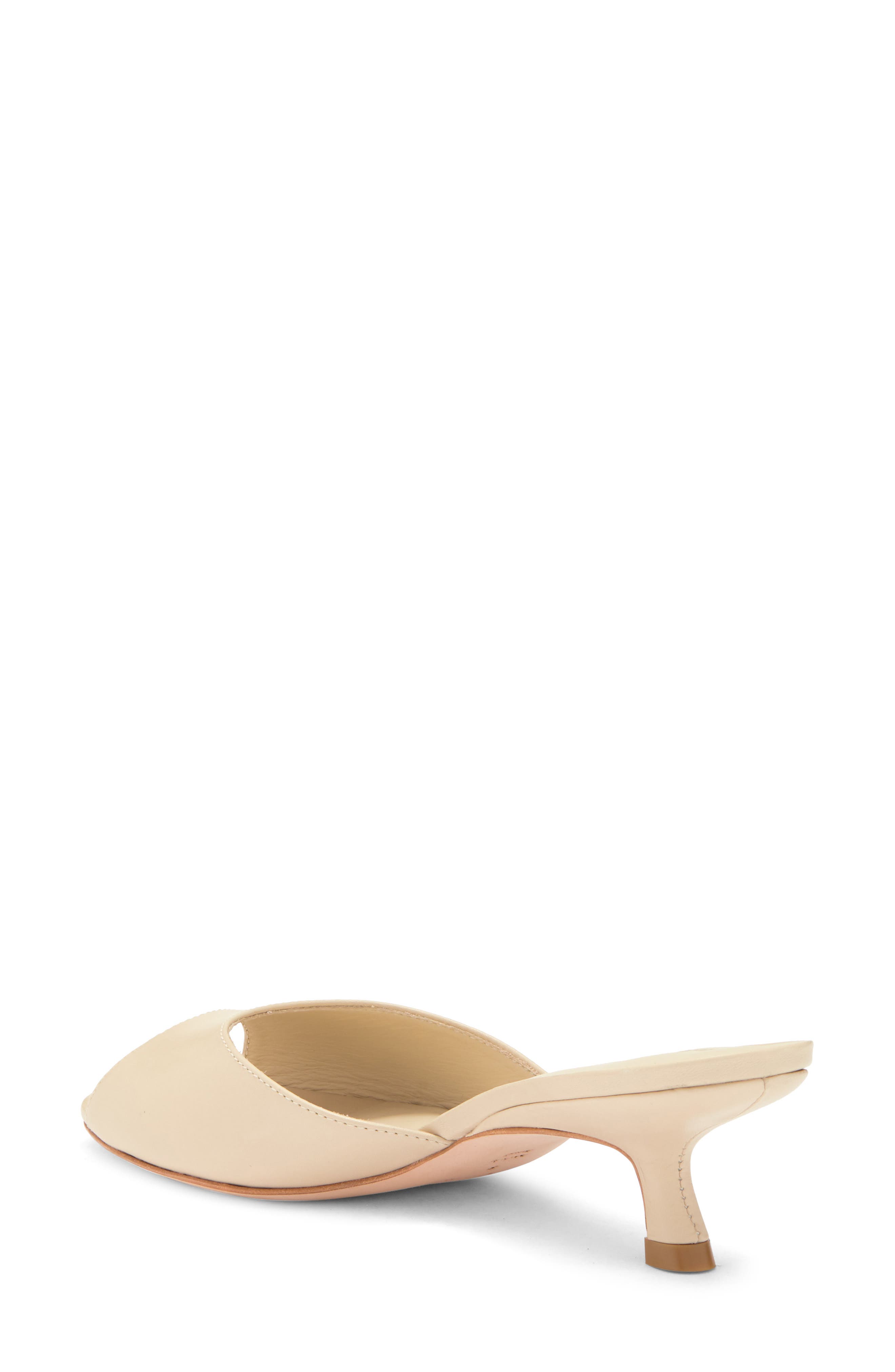 Reformation Winnie Peep Toe Kitten Heel Mule (Women) | Nordstromrack