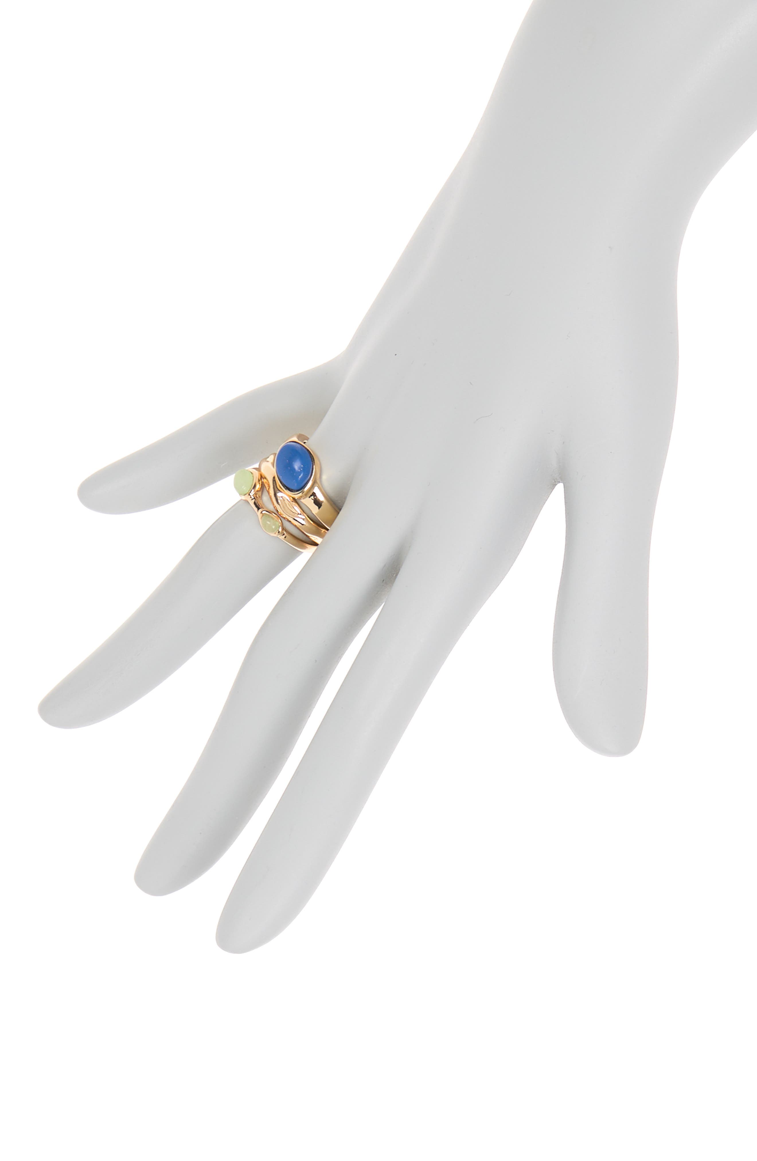 NORDSTROM RACK Molten Stacking Rings - Set of 3 | Nordstromrack