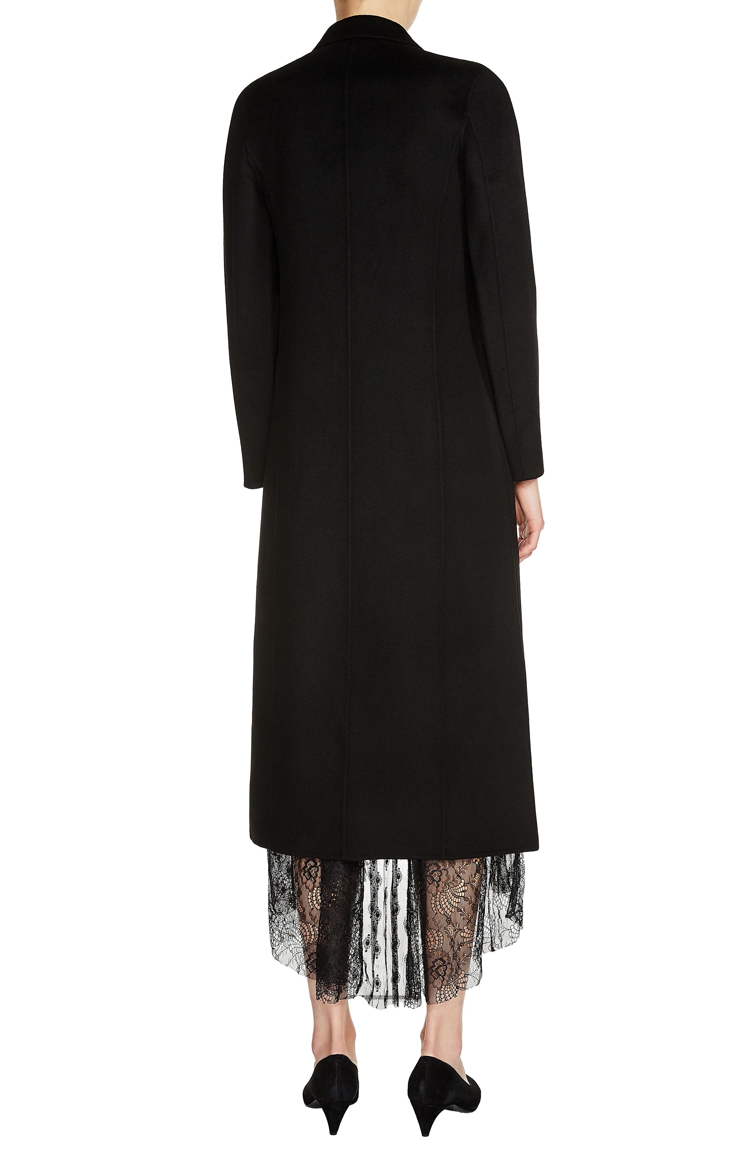 maje Long Double Face Wool Blend Coat | Nordstrom