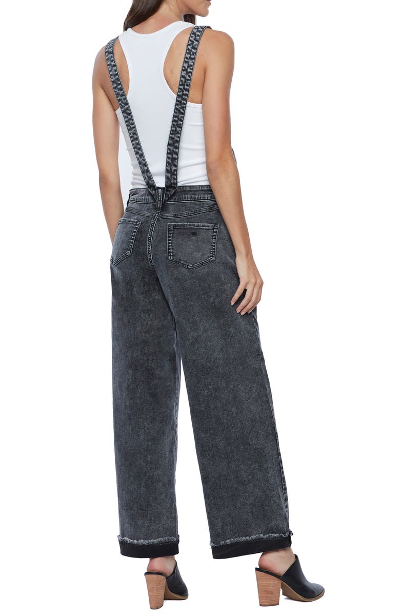 Wash Lab Denim Union Cotton Blend Wide Leg Overalls | Nordstromrack