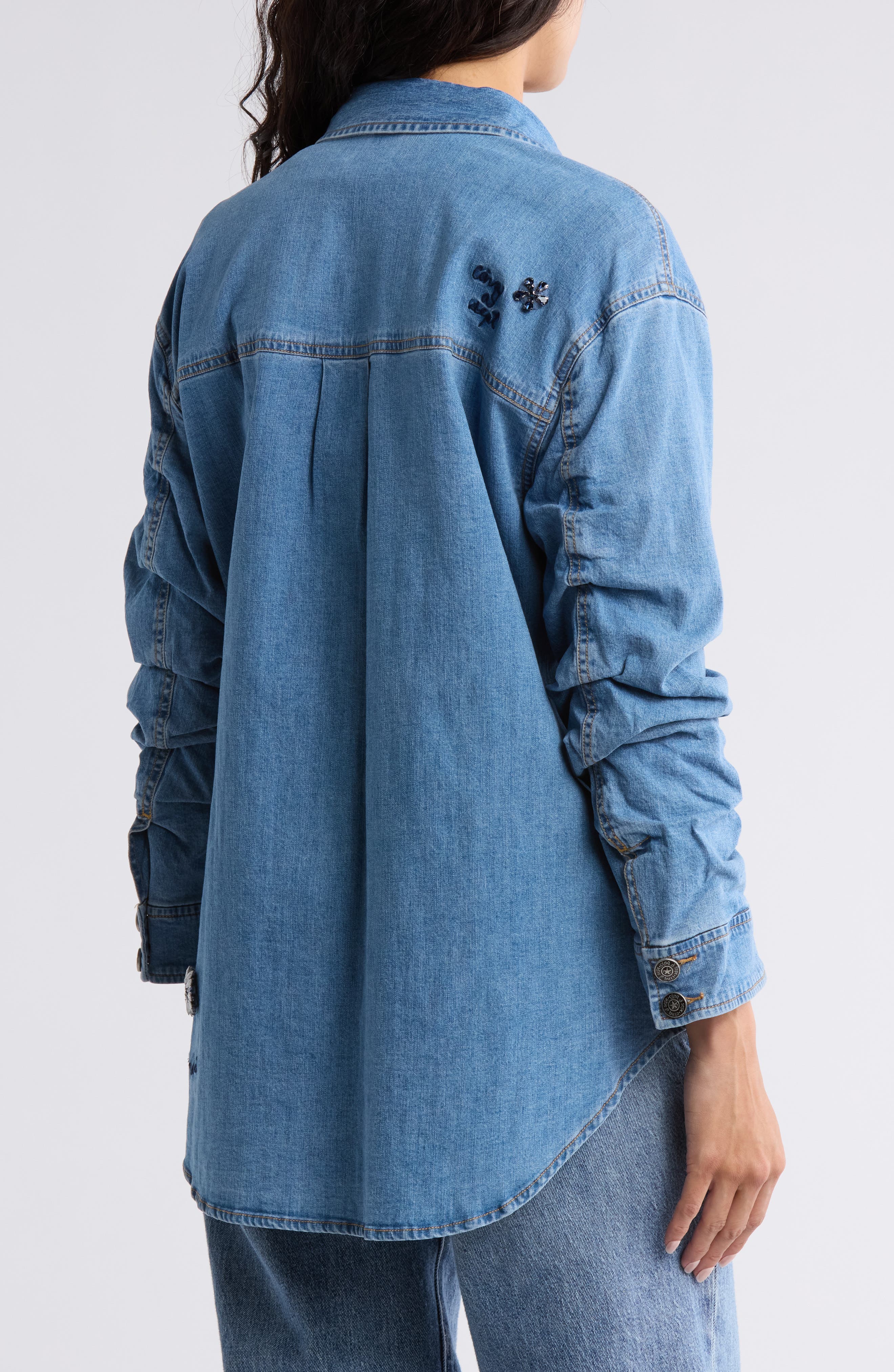 Cinq à Sept Embellished Denim Vara Jacket | Nordstromrack