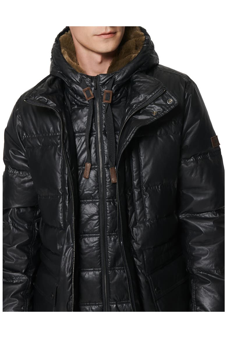 Kincaid Quilted Down Coat with Faux Fur Trim (Men) | Nordstromrack
