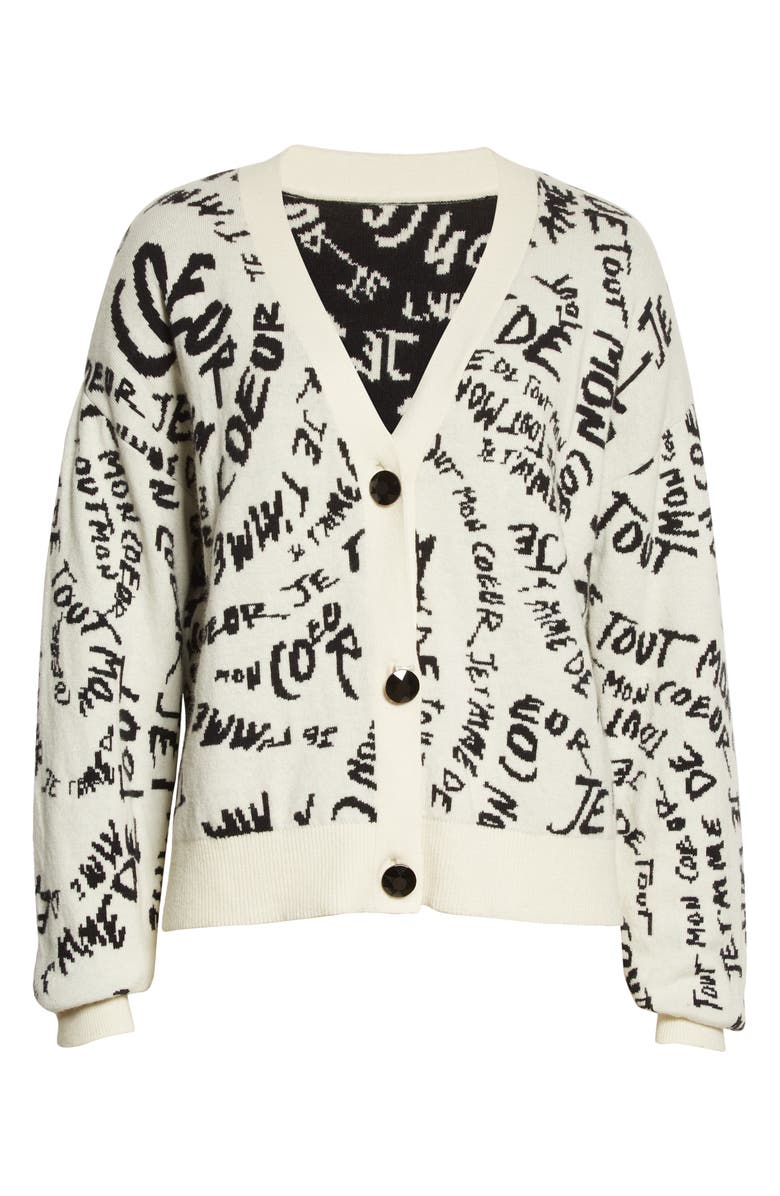 Cinq à Sept Nyla Graphic Cardigan | Nordstromrack