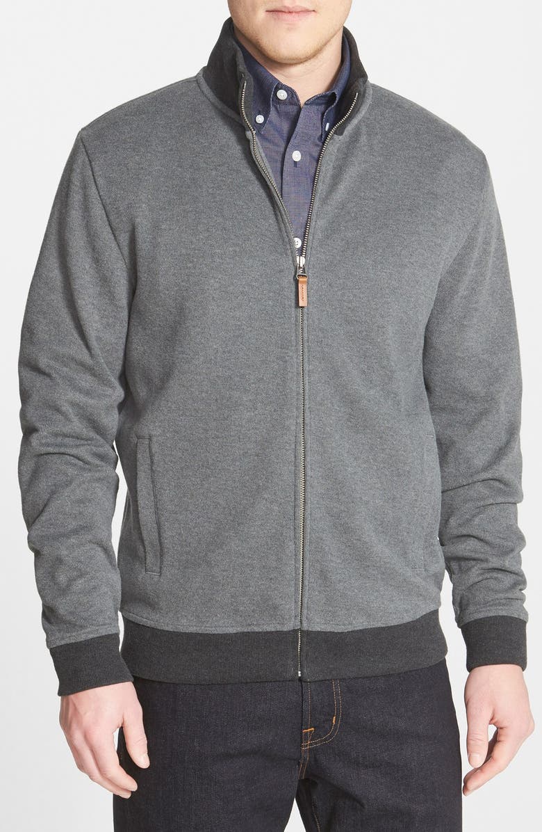 Nordstrom Regular Fit Mock Collar Zip Front Sweater | Nordstrom