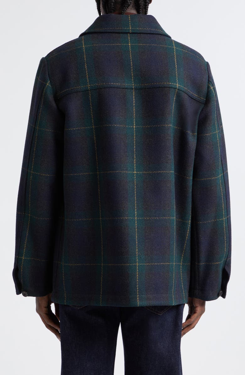 Drake's Johnson Check Melton Wool Donkey Chore Coat | Nordstromrack