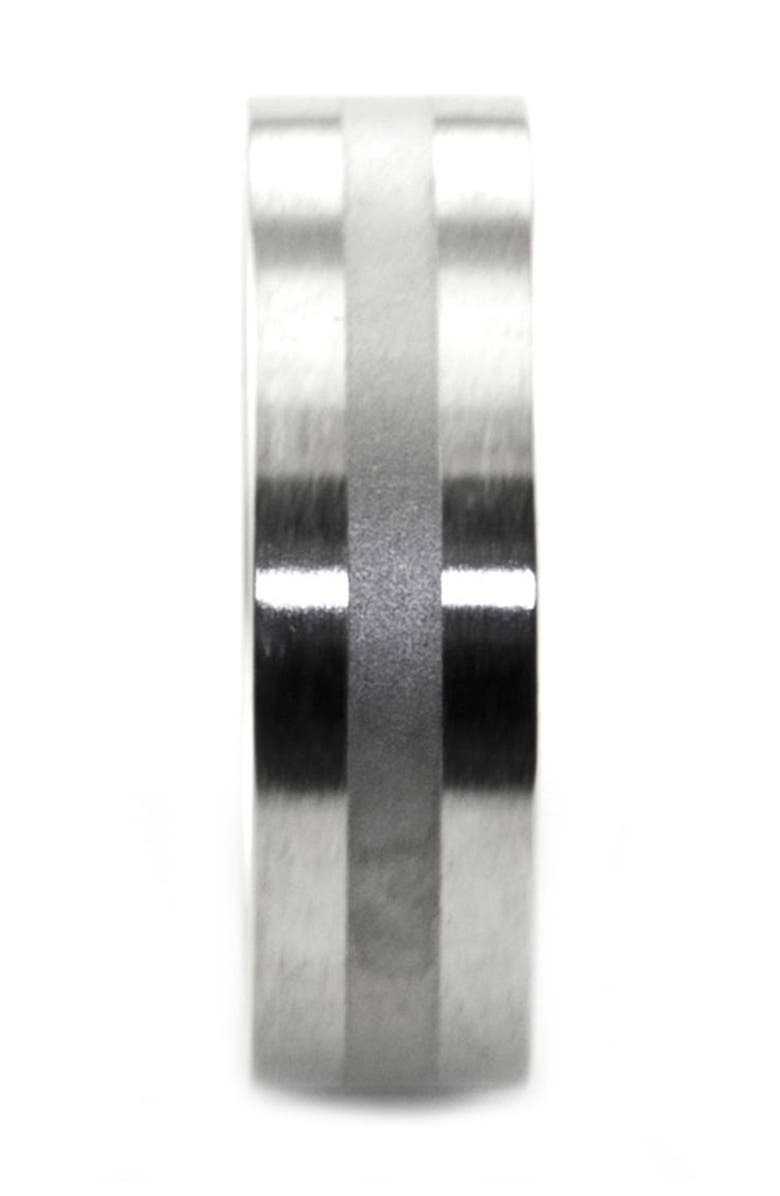 JAMES CAVOLINI ITALY Stainless Steel Stripe Band Ring | Nordstromrack