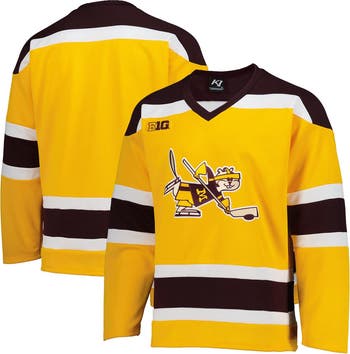 K1 SPORTSWEAR Men's Gold Minnesota Golden Gophers Replica Hockey Jersey ...