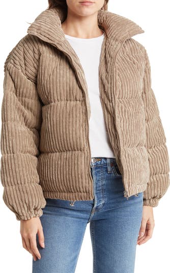Vigoss Cropped Corduroy Puffer Coat | Nordstromrack