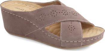 David Tate 'Savannah' Perforated Slide Sandal (Women) | Nordstrom