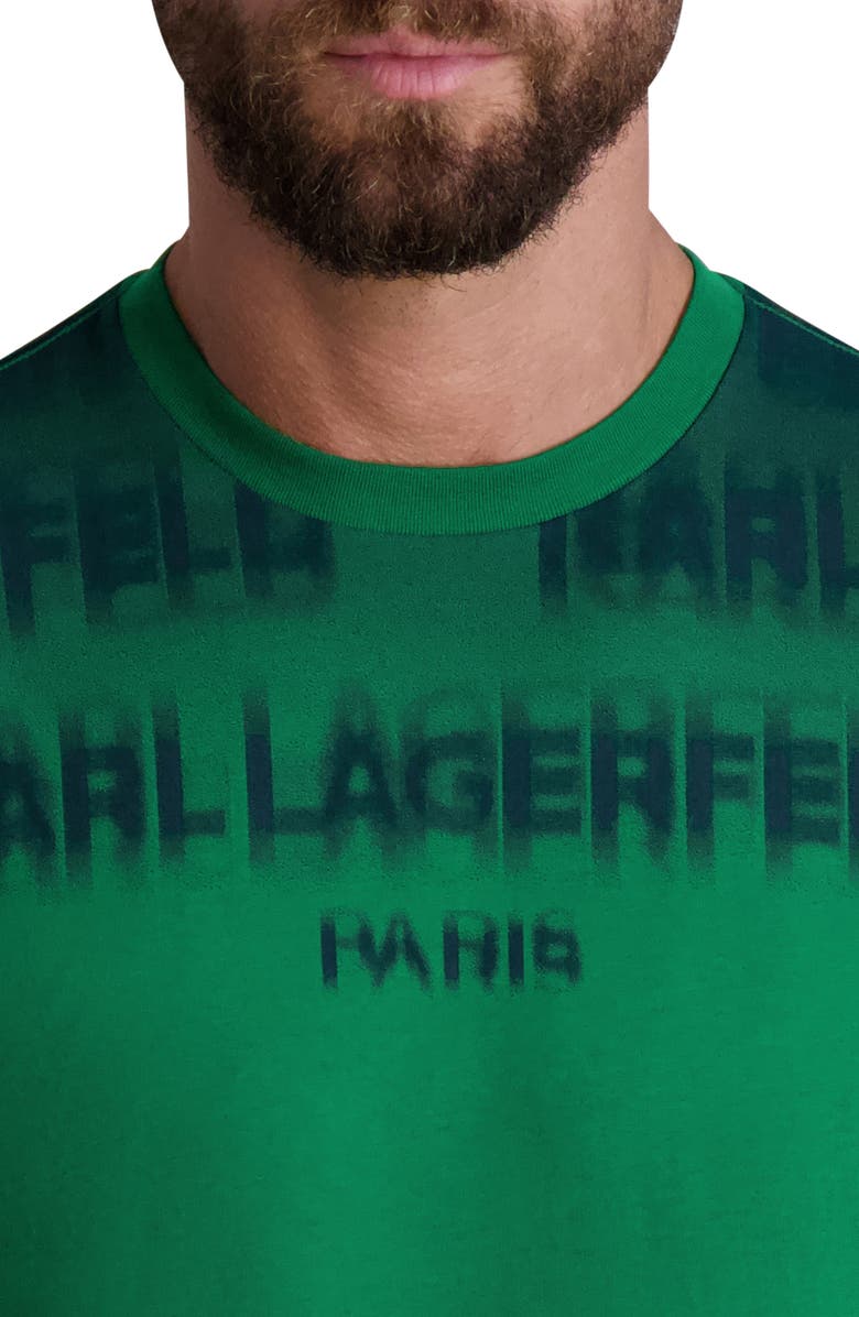KARL LAGERFELD PARIS Distorted Logo Graphic T-Shirt | Nordstromrack