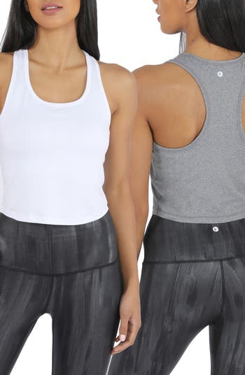 90 DEGREE BY REFLEX Basic Racer Back Tank Top - Pack of 2 | Nordstromrack