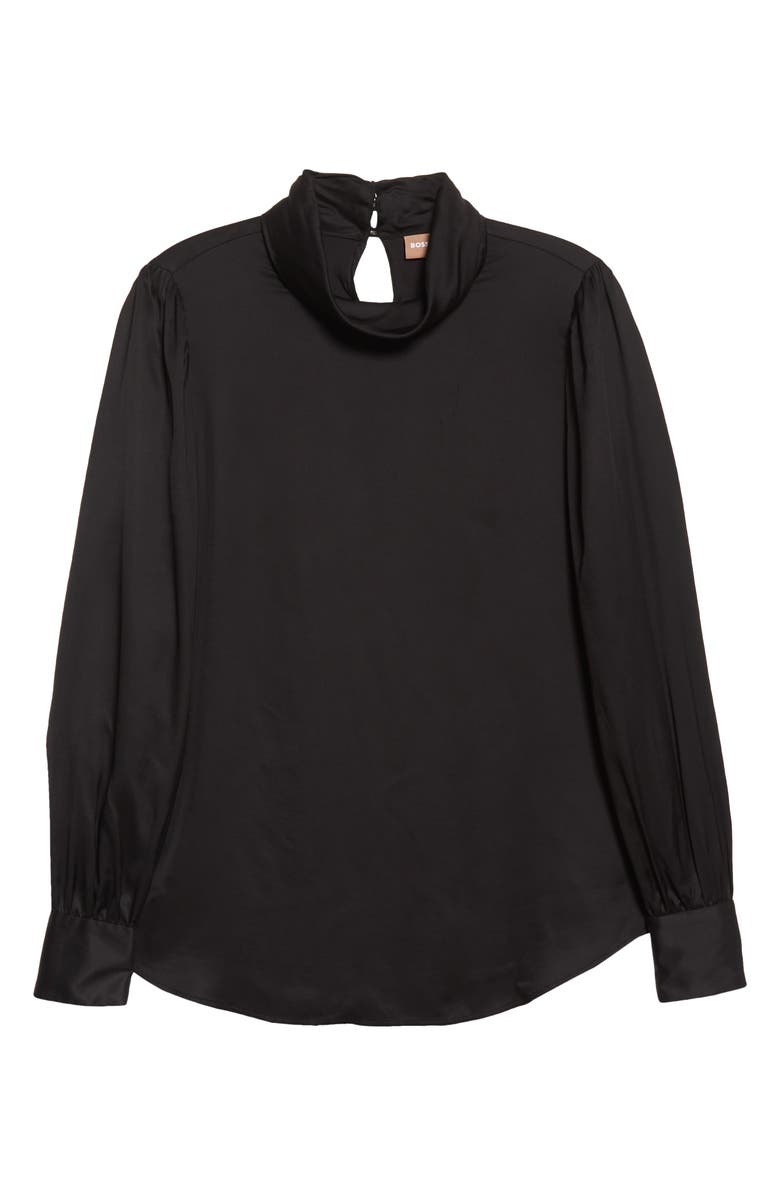BOSS Invinta Keyhole Turtleneck Top | Nordstromrack