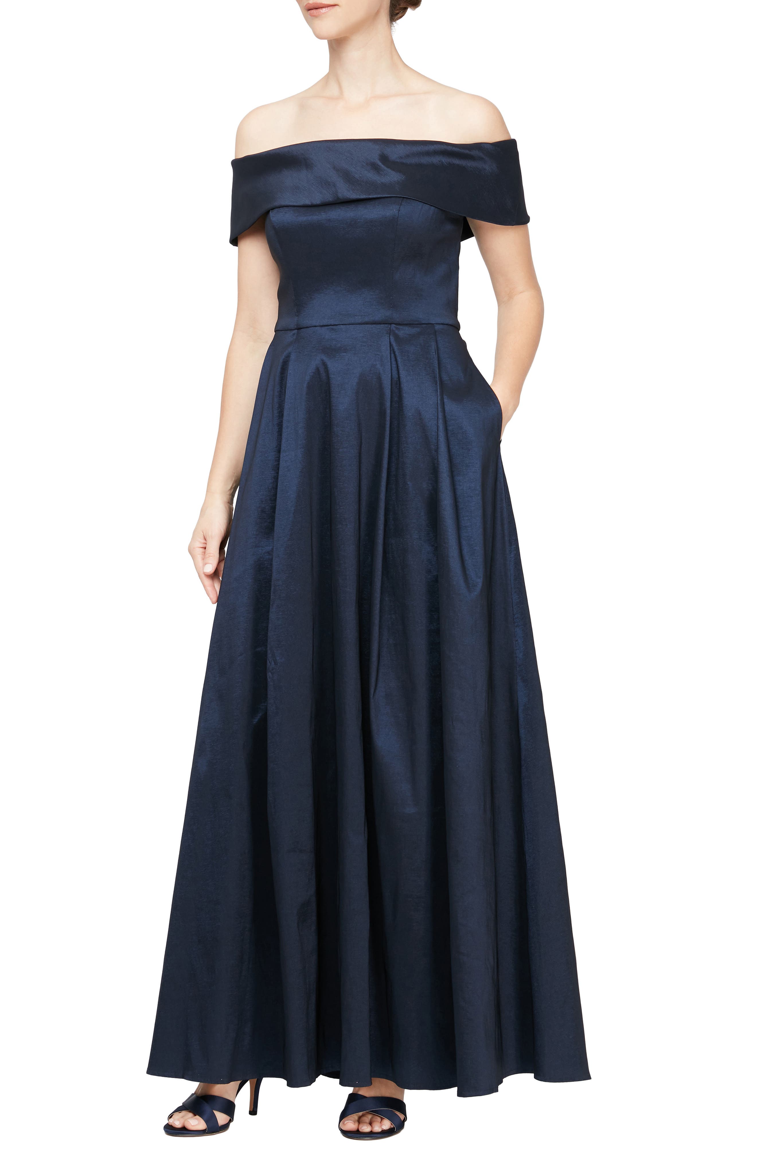 Alex Evenings Off the Shoulder Taffeta Formal Ballgown | Nordstromrack