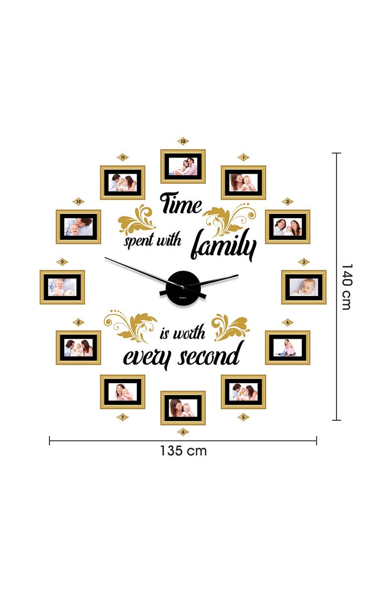WALPLUS Family Time Classic Photo Frames Wall Clock | Nordstromrack