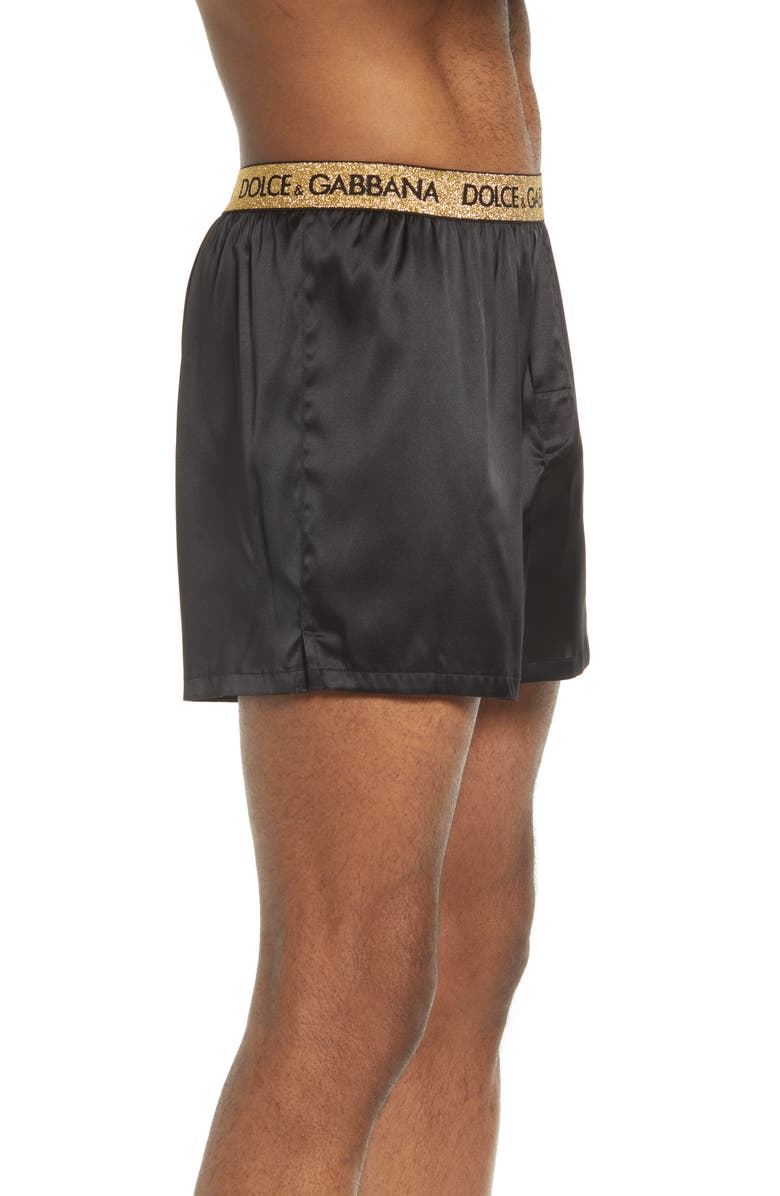 Dolce&Gabbana Gold Band Silk Boxers & Sleep Mask Set | Nordstromrack