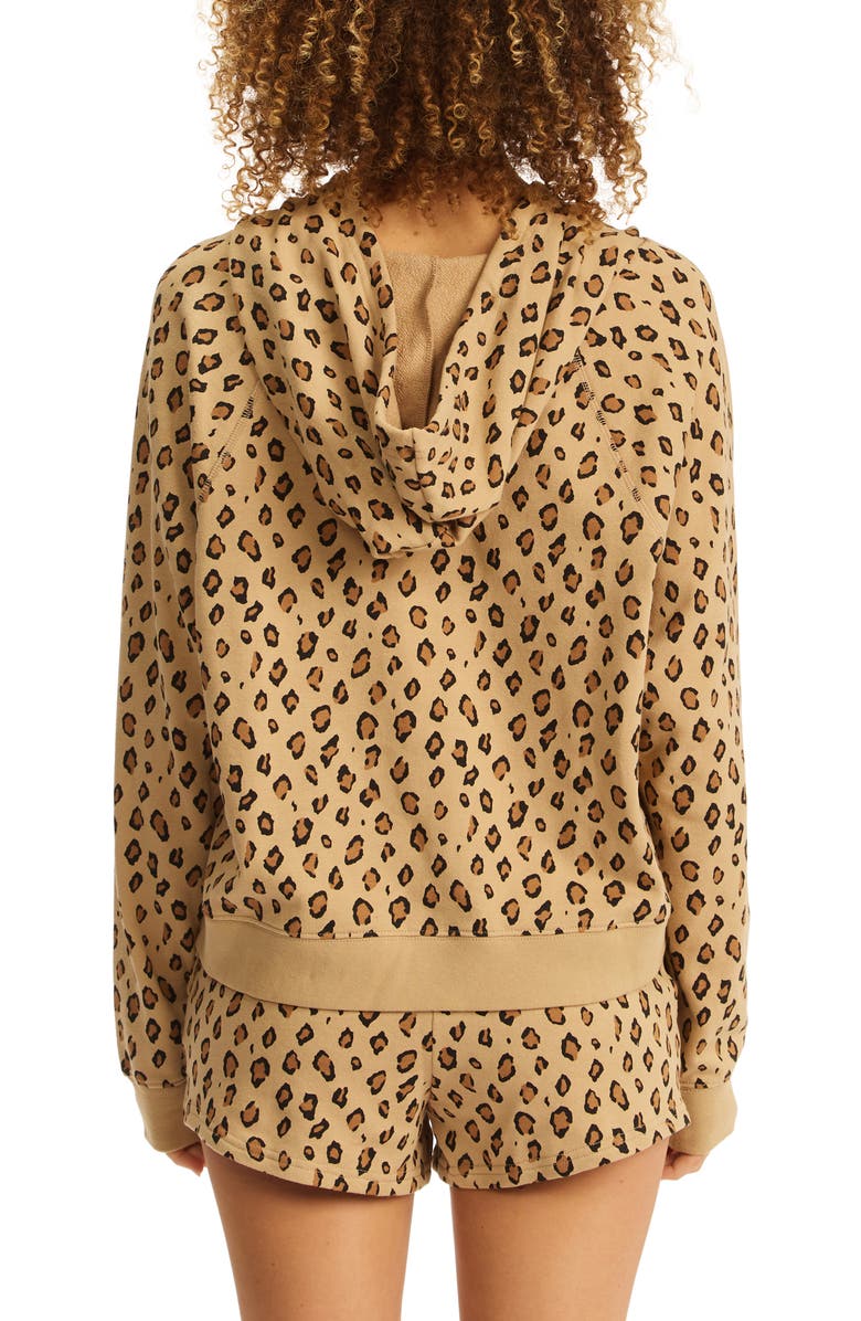 Billabong Surf Waves Leopard Print French Terry Hoodie | Nordstromrack