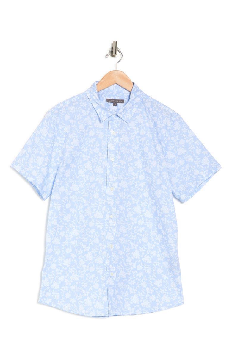 Slate & Stone Floral Print Short Sleeve Shirt | Nordstromrack
