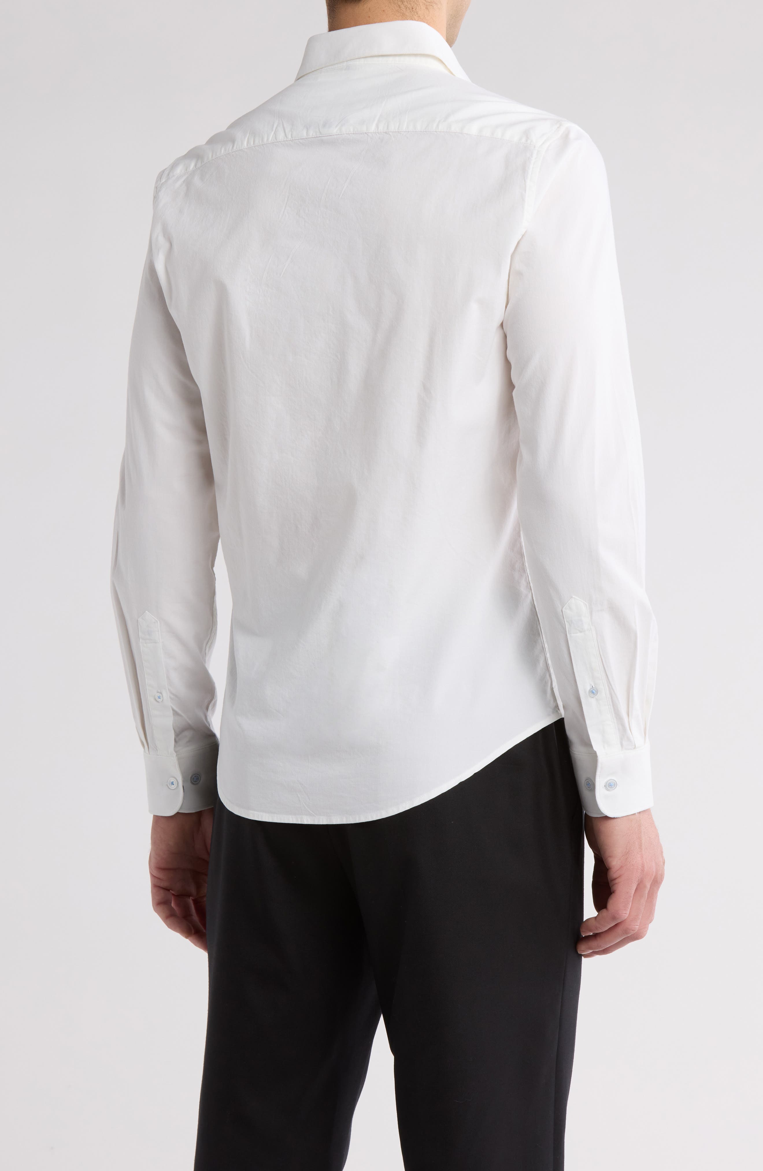 DENIM AND FLOWER White Service Long Sleeve Button-Up Shirt | Nordstromrack