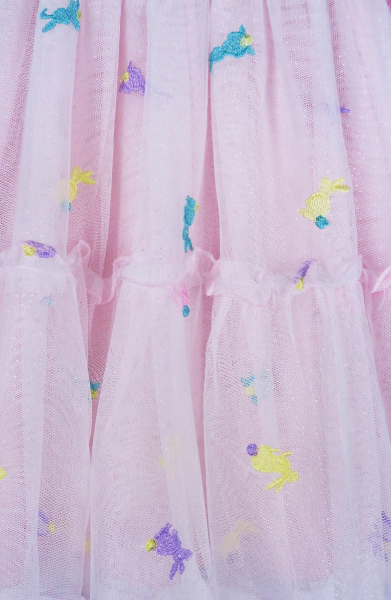 Zunie Kids' Easter Bunny Flutter Sleeve Tiered Dress | Nordstromrack