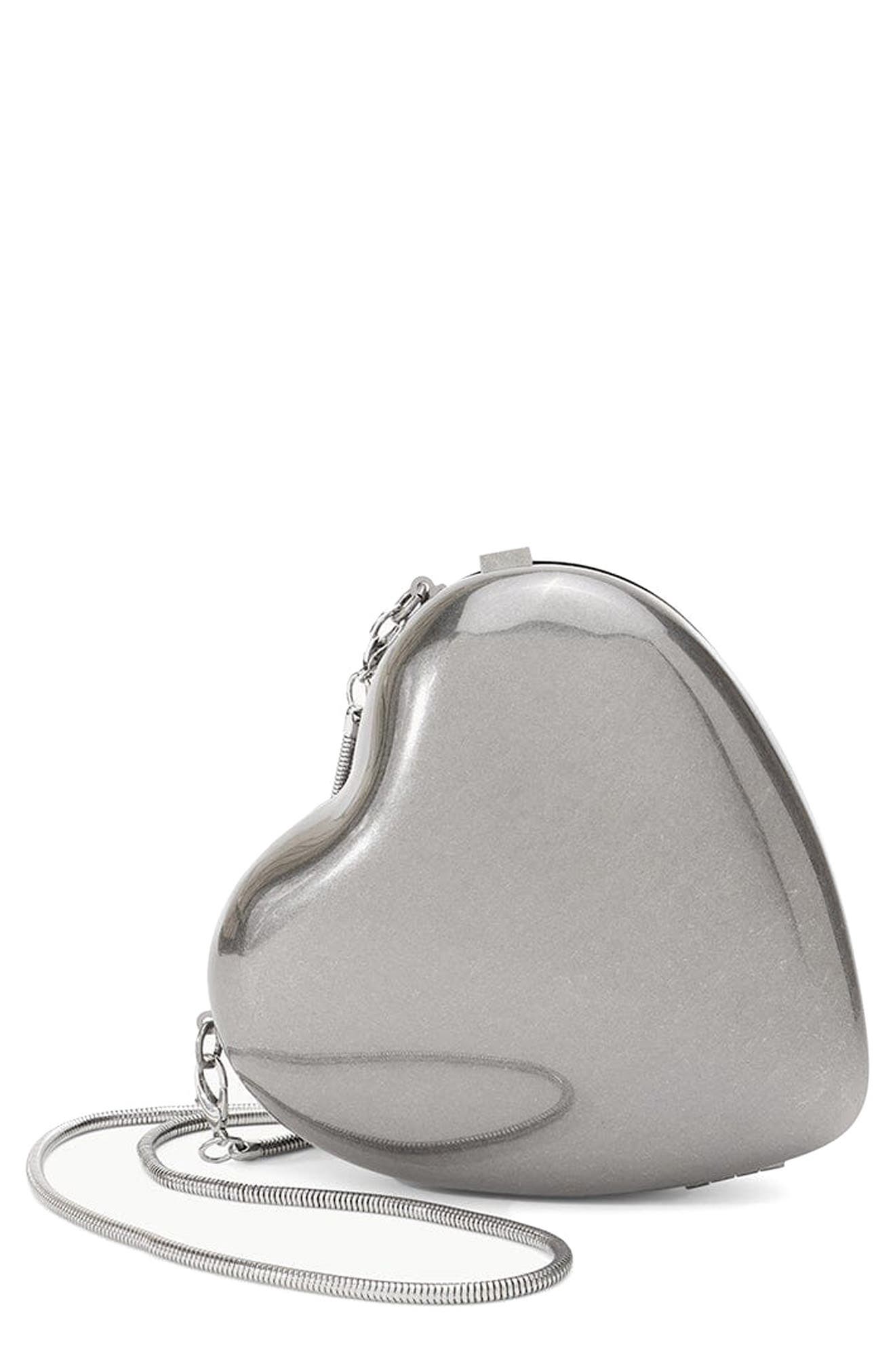 STAUD Metal Heart Clutch | Nordstromrack