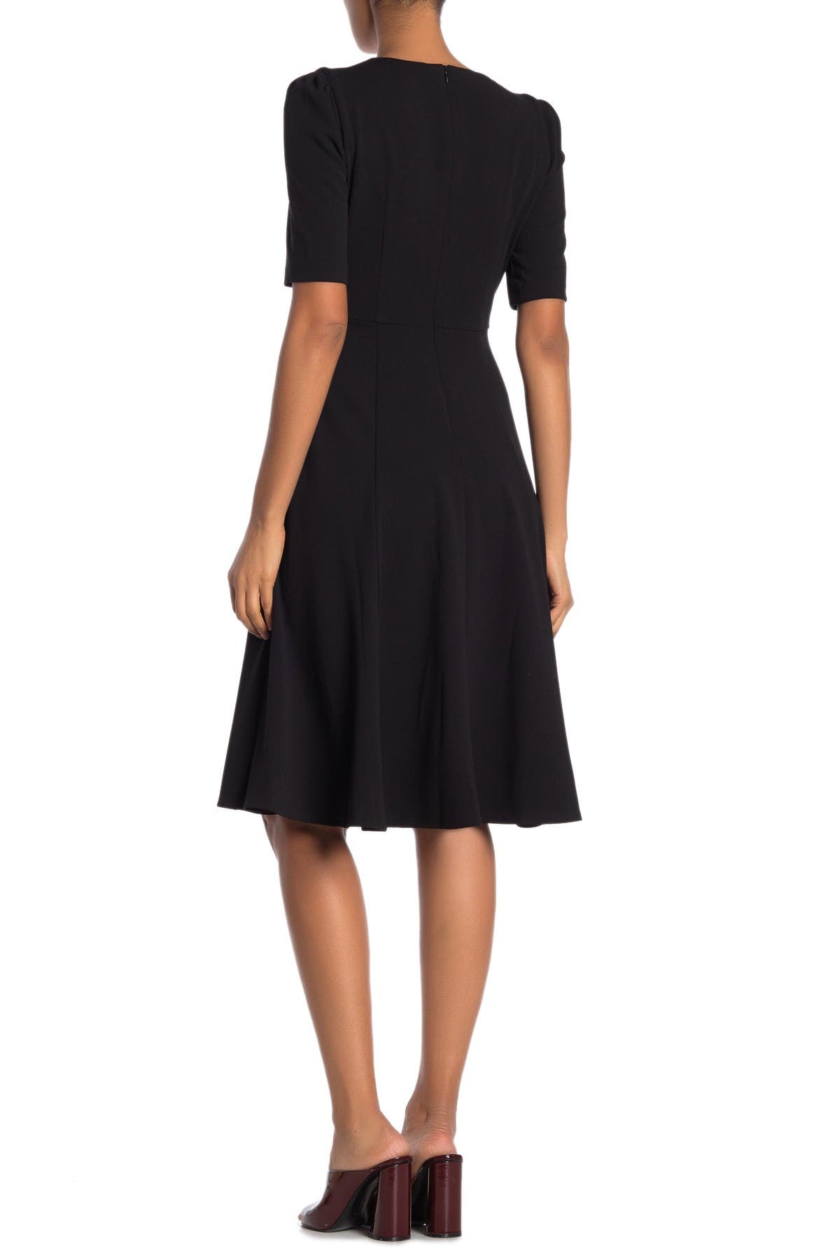 Donna Morgan V-Neck Stretch Crepe Dress | Nordstromrack