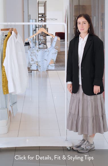 HOUSE OF CB Callie Reversible Stretch Pima Cotton Corset Top | Nordstrom