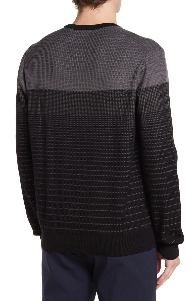 Perry Ellis Crew Neck Waffle Knit Sweater | Nordstromrack