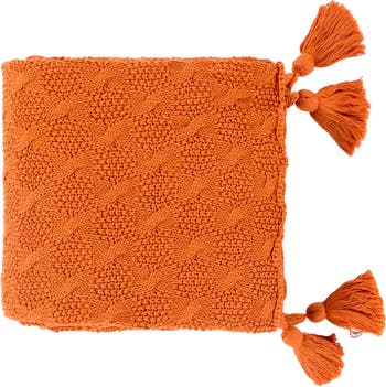 Surya India Textured Knit Throw | Nordstromrack