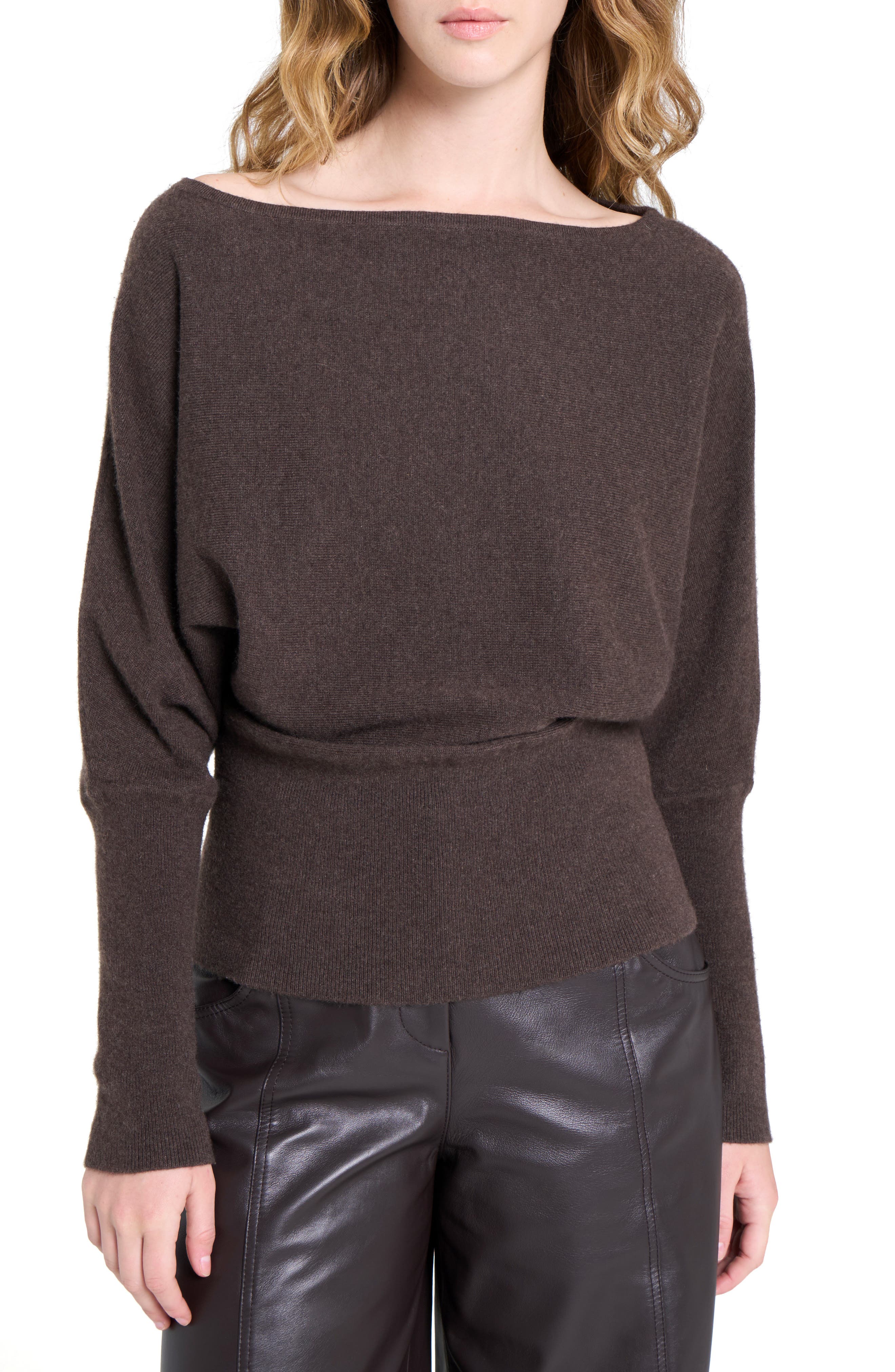 Extraordinary Off The Shoulder Cashmere Sweater Gallery