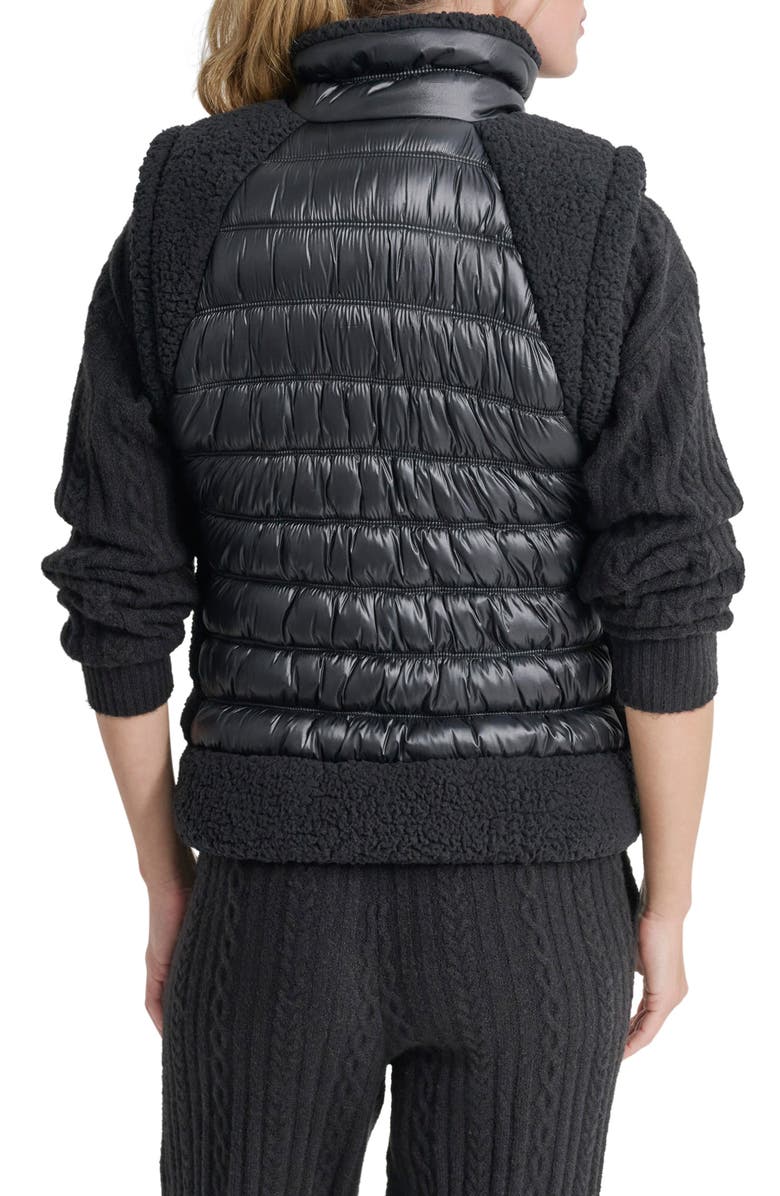 DKNY Horizontal Channel Quilted Mock Neck Vest | Nordstromrack