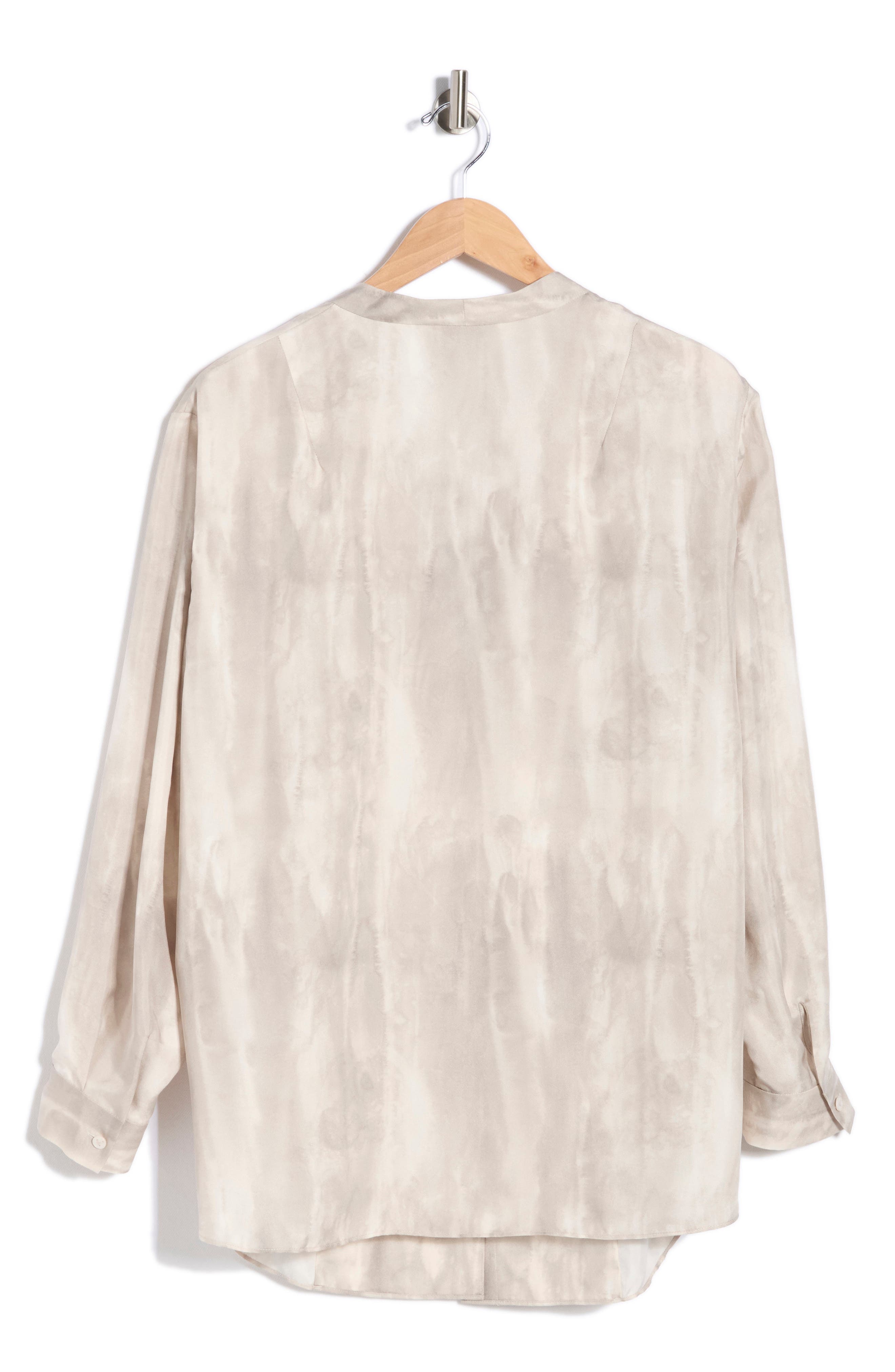 V-Neck Hidden Closure Silk Top (Women) | Nordstromrack