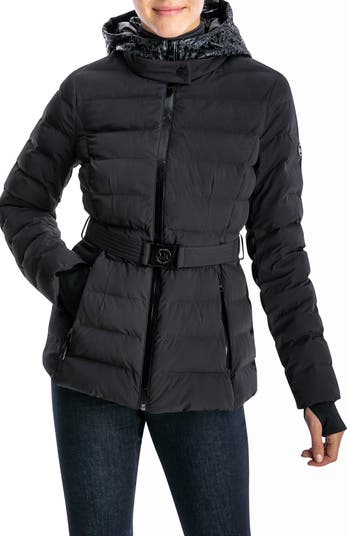 Michael Kors Metallic Logo Hooded Puffer Jacket | Nordstromrack