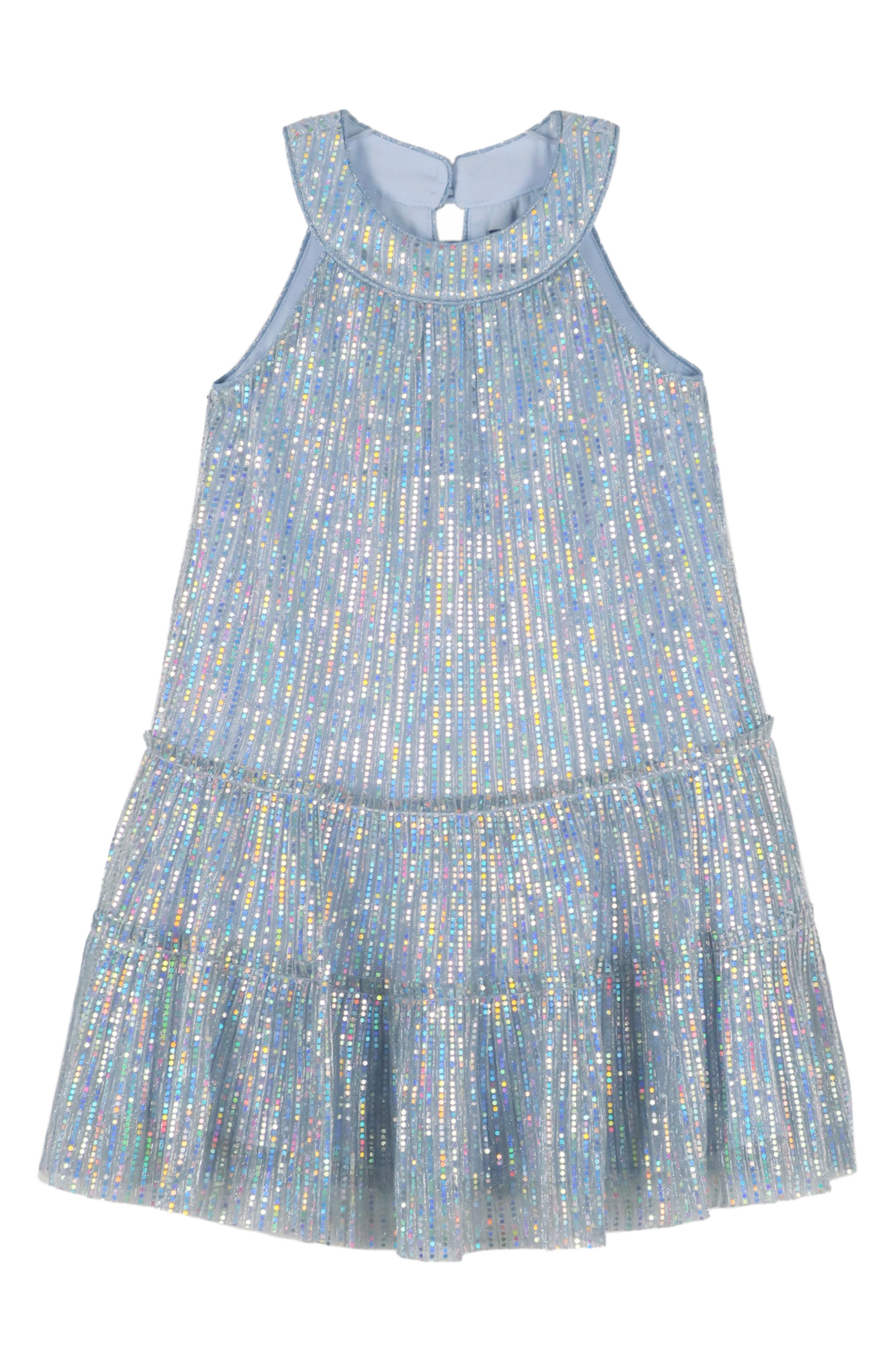 Zunie Kids' Foil Dot Party Dress | Nordstromrack