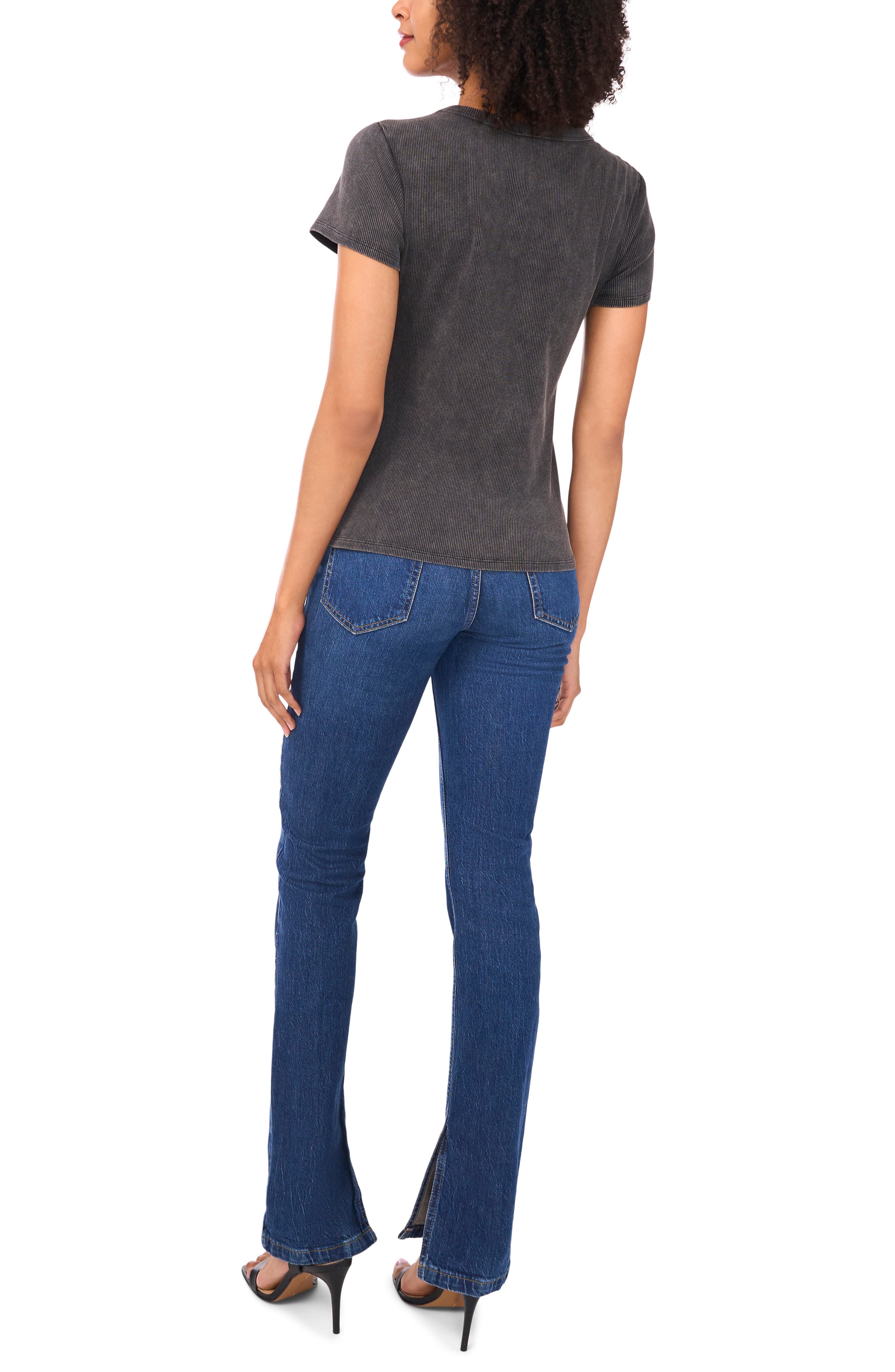 Halogen® Ribbed Washed T-Shirt | Nordstromrack