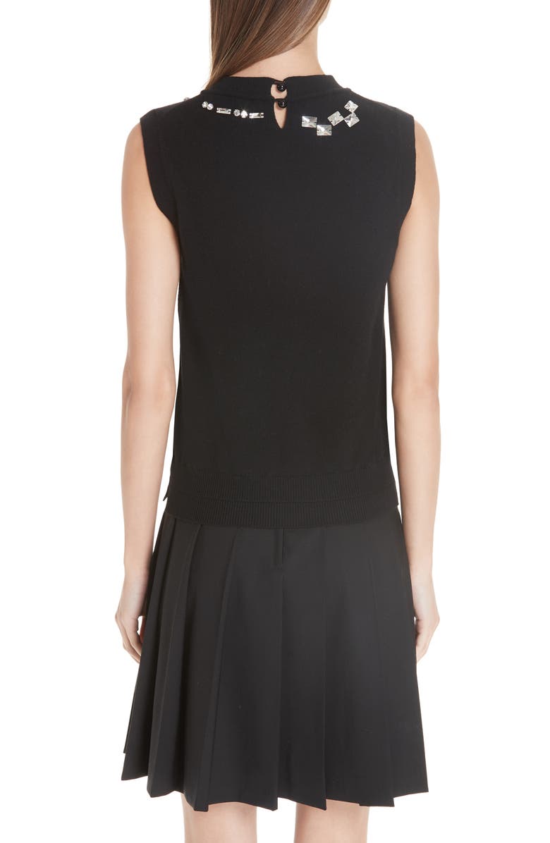 Marc Jacobs Crystal Neck Wool & Cashmere Sweater | Nordstrom