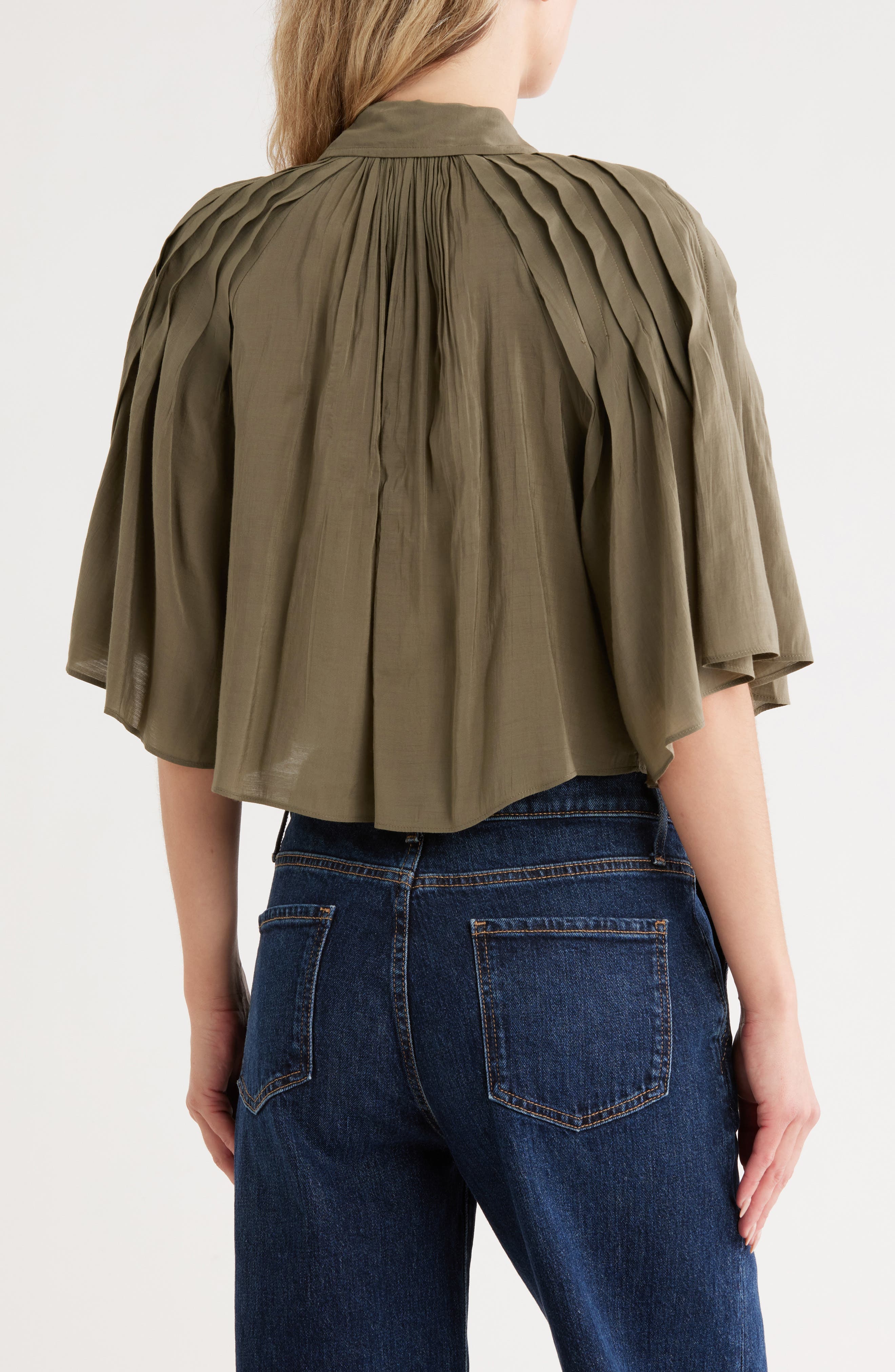 Ramy Brook Tillie Flutter Sleeve Crop Top | Nordstromrack