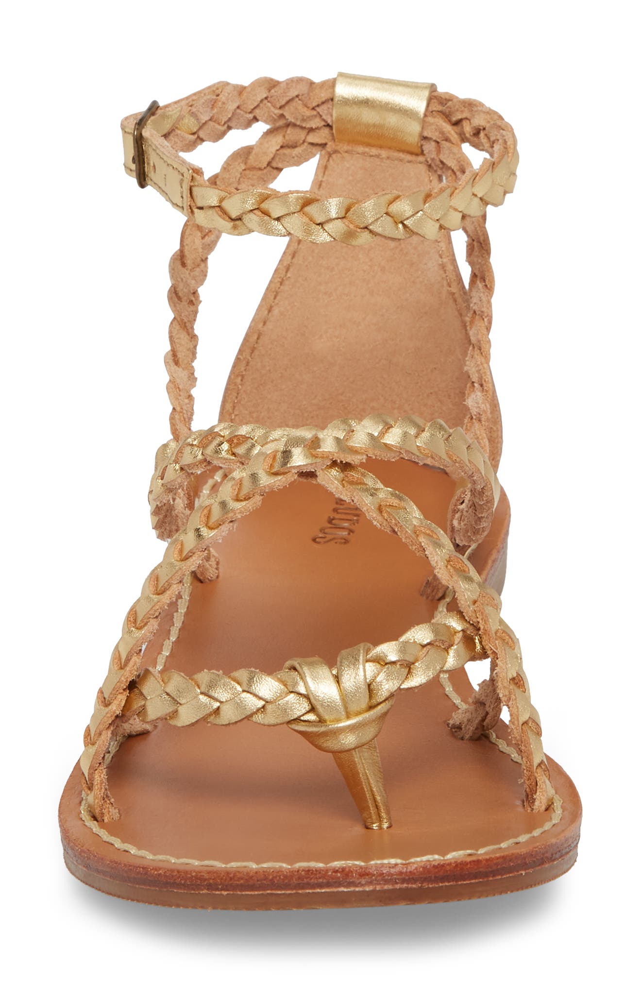 Soludos Amalfi Braided Metallic Sandal (Women) | Nordstromrack