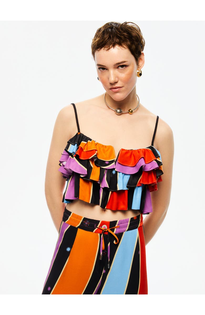 Nocturne Ruffled Crop Top | Nordstrom