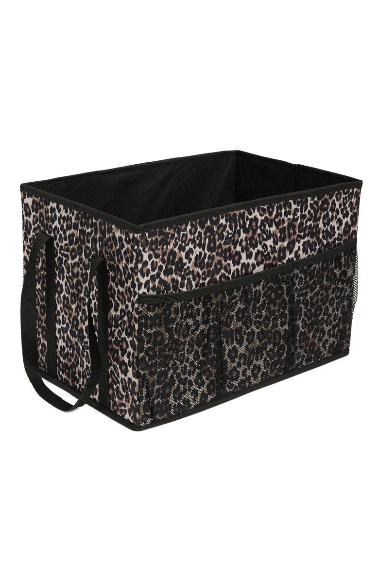 KENNEDY INTERNATIONAL Leopard Print Foldable Trunk Organizer ...