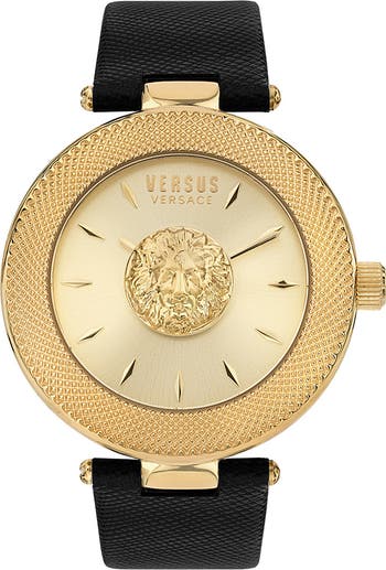 VERSUS Versace Brick Lane Two-Hand Quartz Leather Strap Watch, 40mm ...