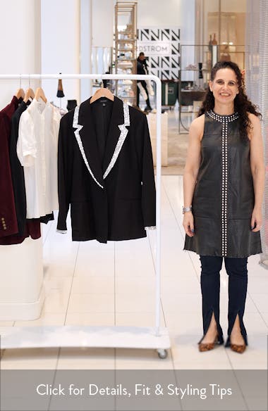 Halogen® Rhinestone One-Button Blazer | Nordstromrack