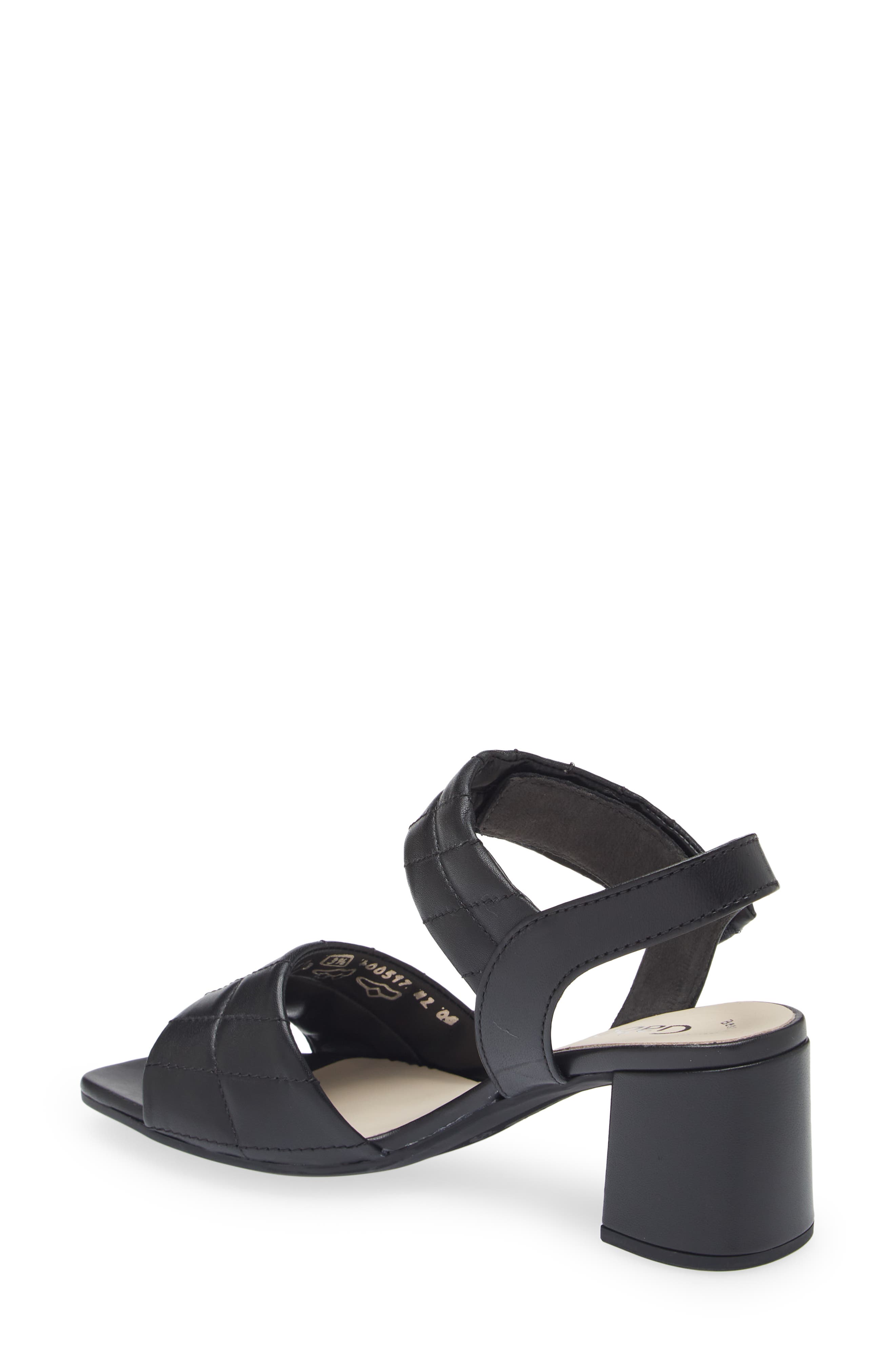 Gabor Quilted block Heel Sandal (Women) | Nordstrom