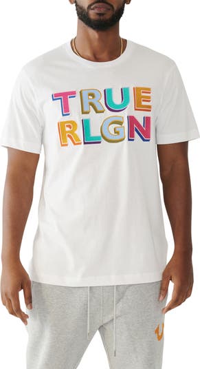 True Religion Brand Jeans Embroidered Block Letter Logo T-Shirt | Nordstrom